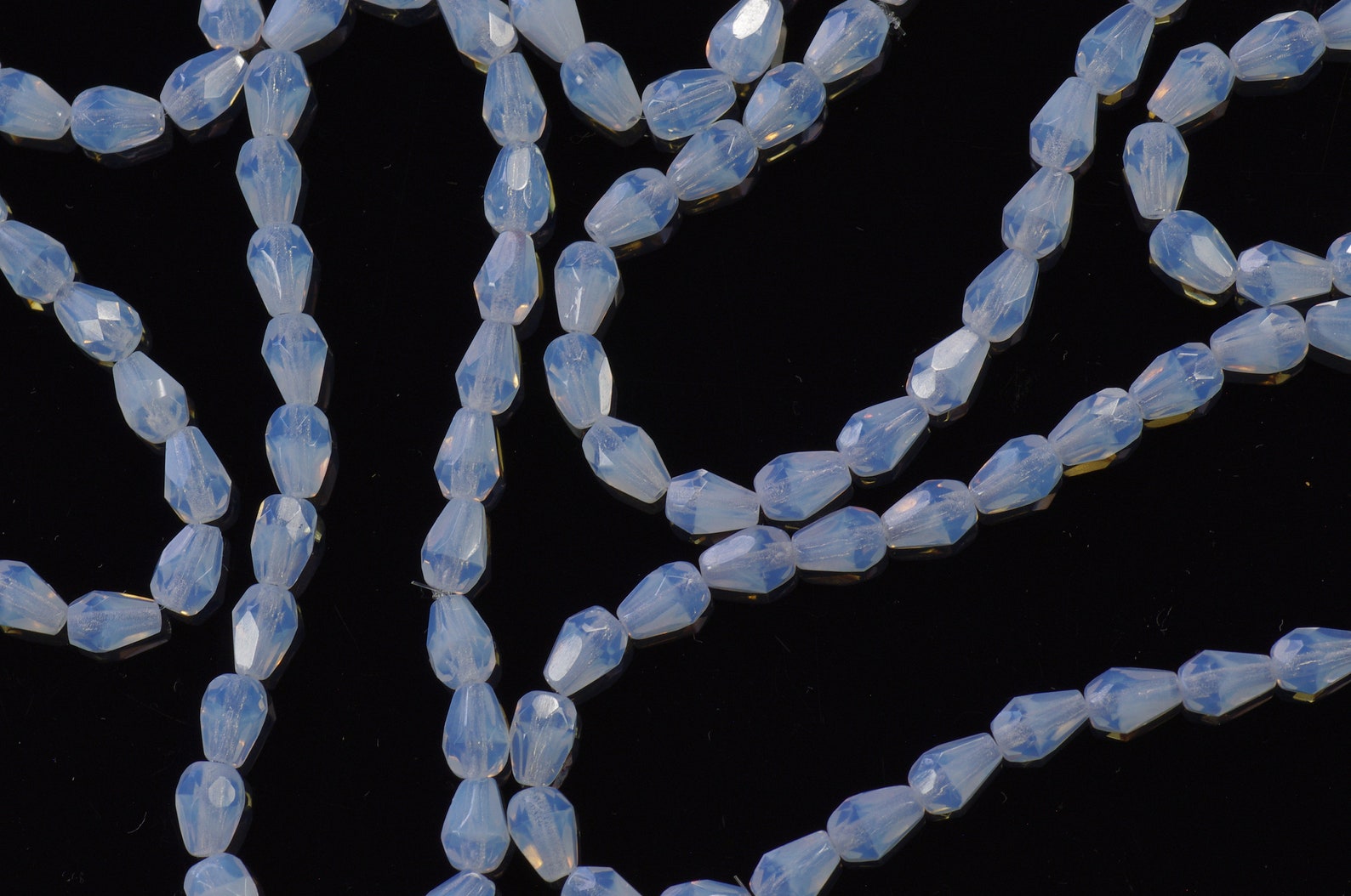 5x7mm Alexandrite Violet Opaline Fire Polish Czech Glass | Etsy