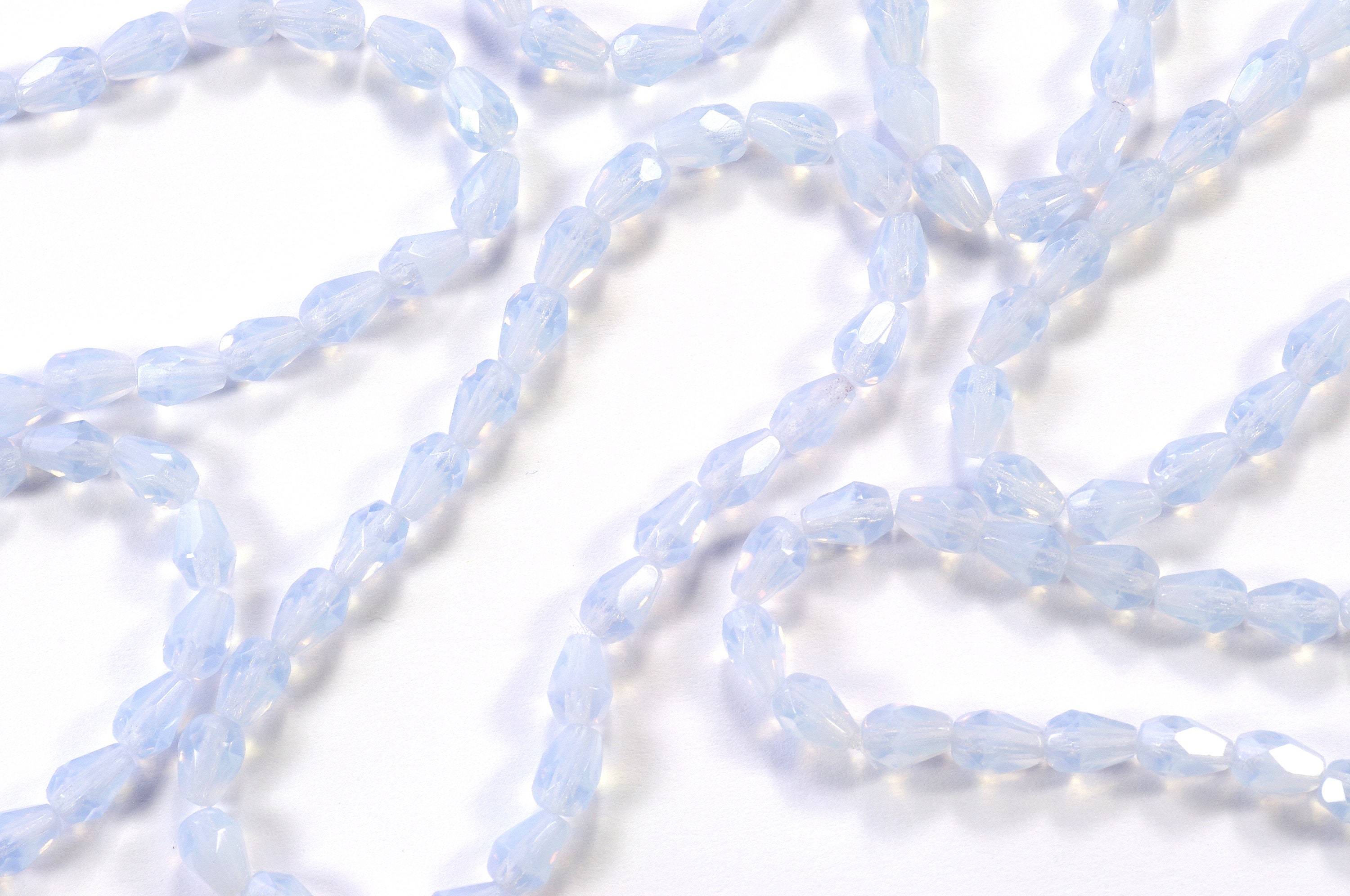 5x7mm Alexandrite Violet Opaline Fire Polish Czech Glass | Etsy