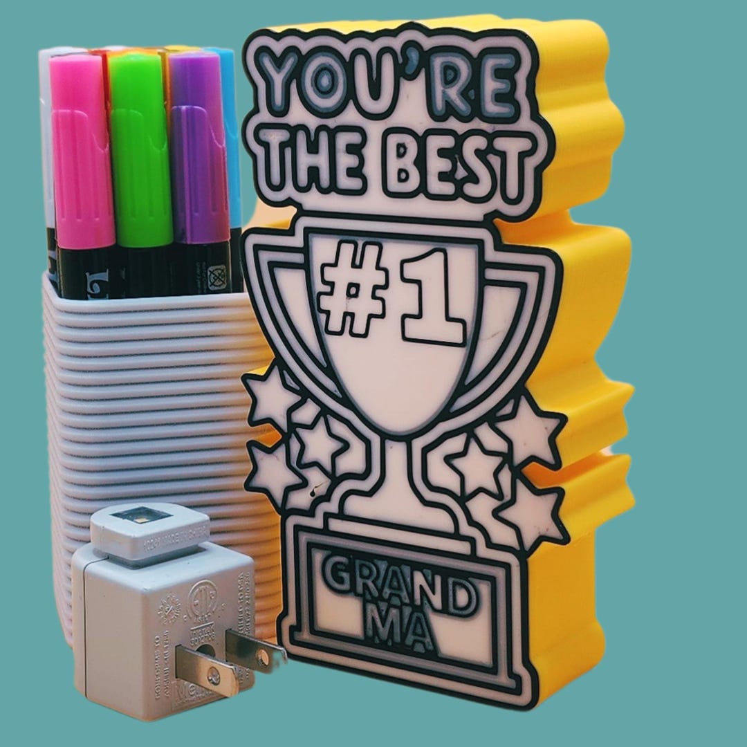 DIY Kids Nightlight Kit Coloring Craft for Grandma Personalized ...
