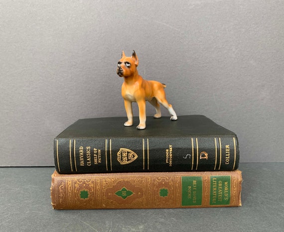 Vintage Boxer Figurine. Small Boxer Dog Statuette. Shelf - Etsy