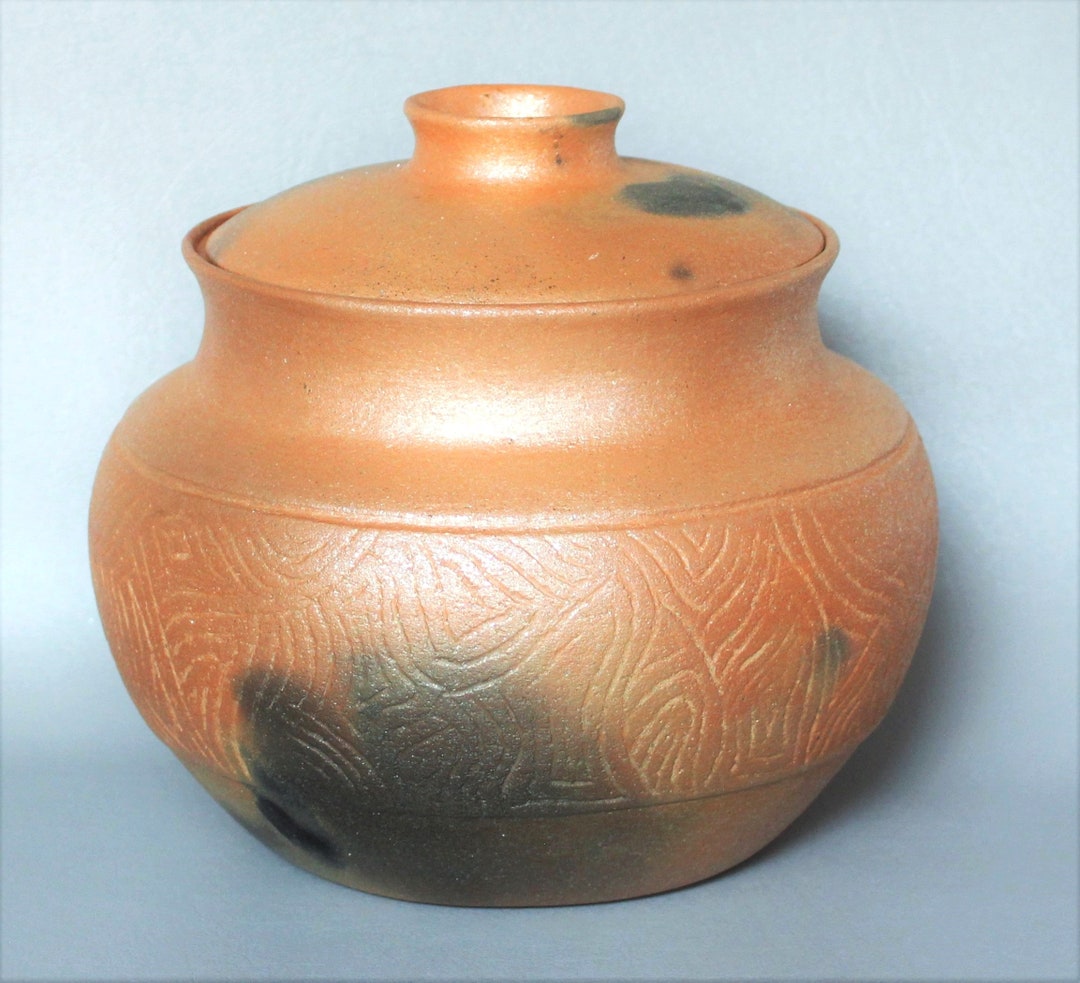 Micaceous Bean Pot, 4 Quarts - Etsy