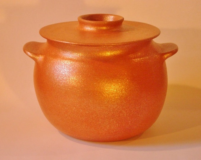 Bean Pot, 5 Qt. Handmade Micaceous Clay Cookware, Soup Pot, Rice Pot ...