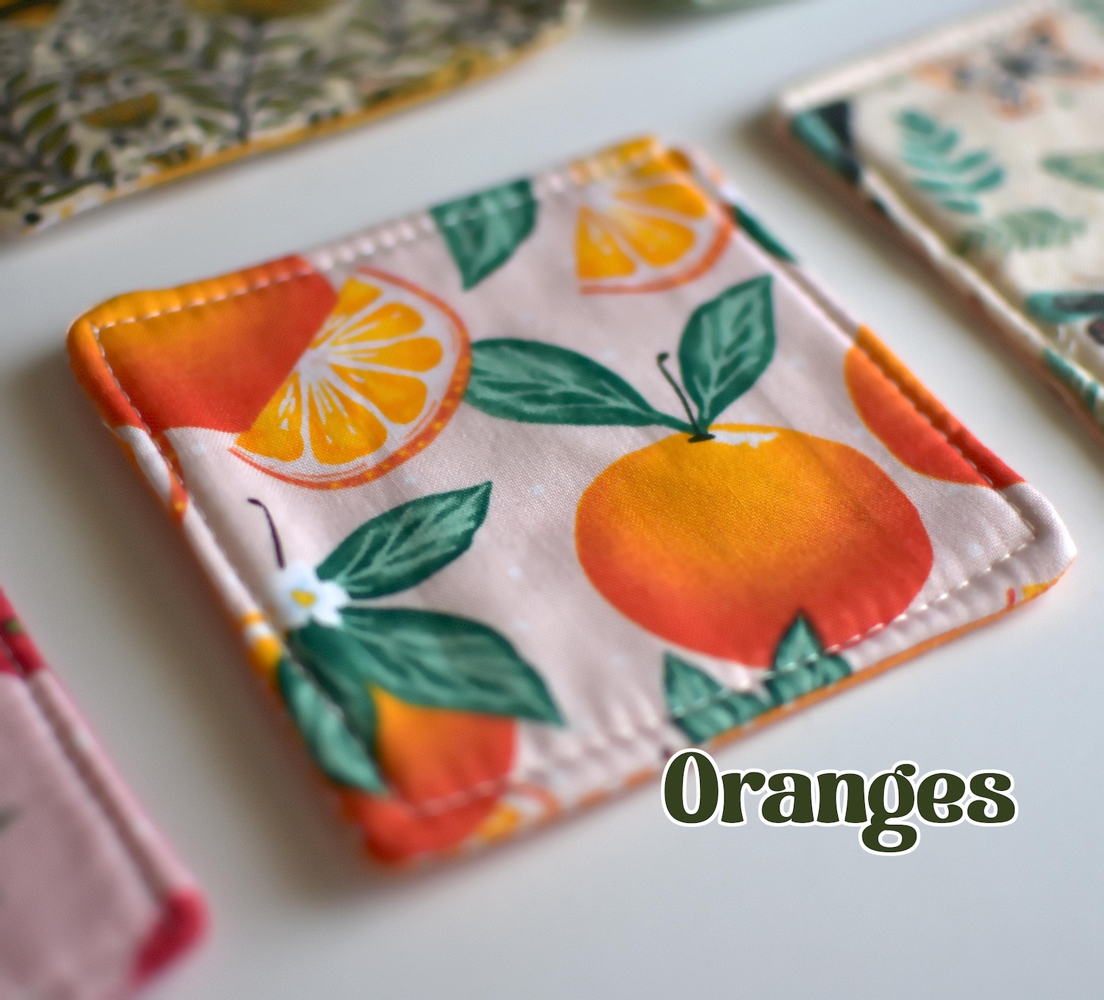 Handmade Fabric Drink Coasters and Mug Rugs | Cute Office Desk ...