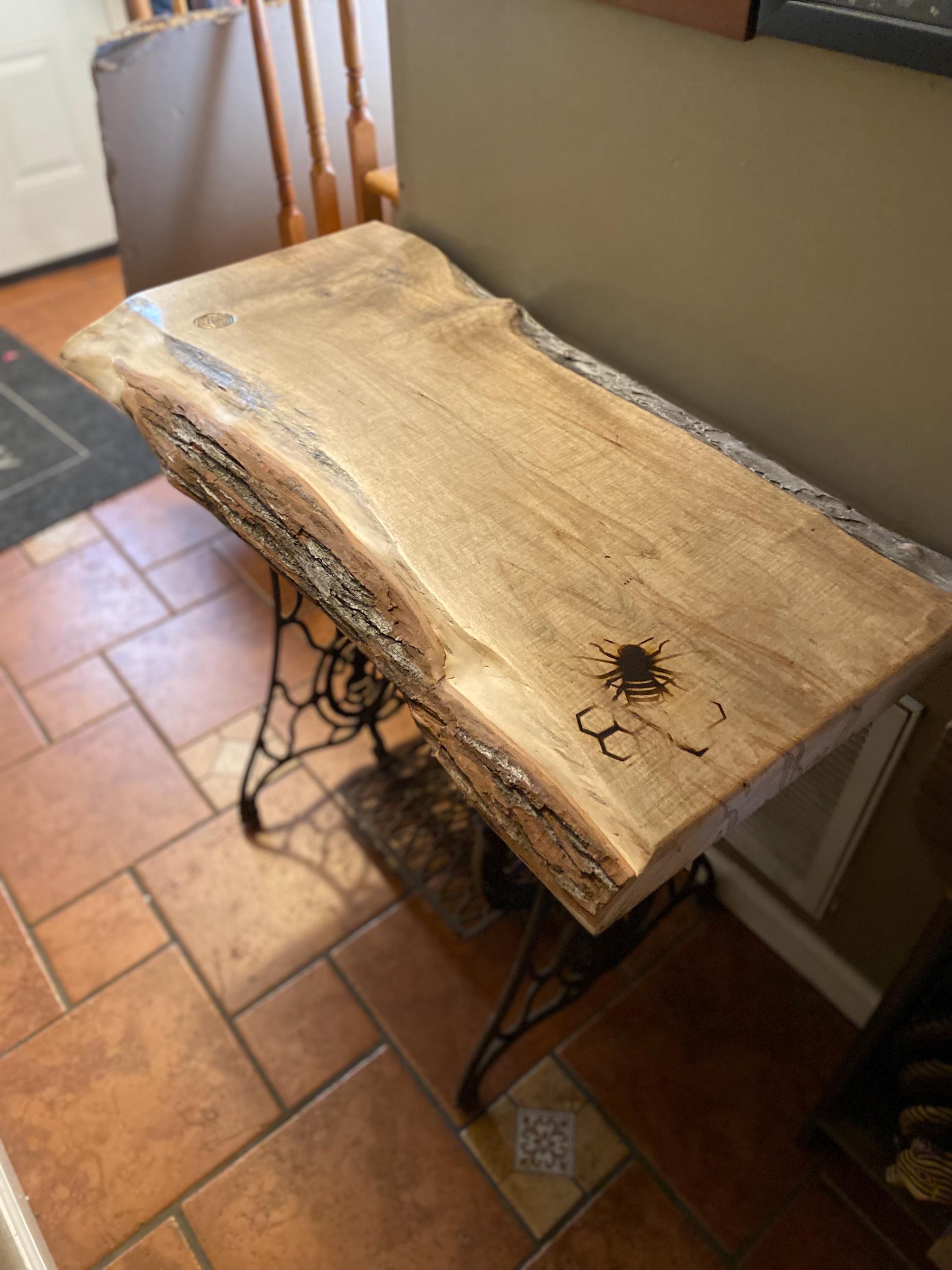 CUSTOM MADE Singer Treadle Sewing Machine Cast Iron Base Foyer/side ...