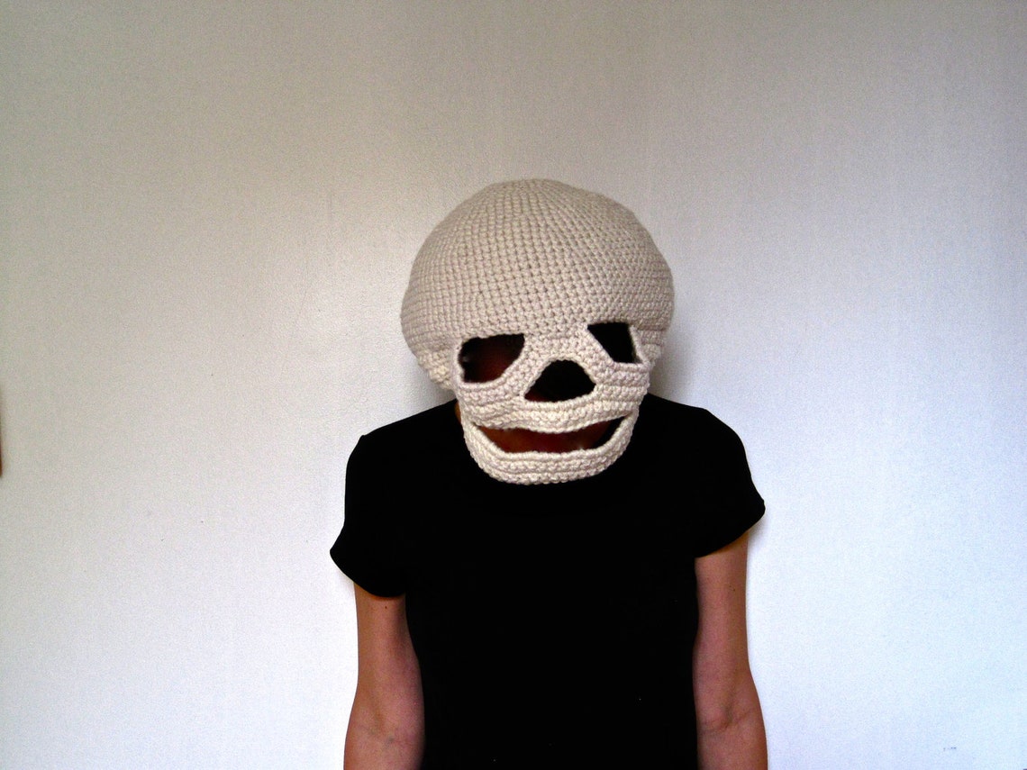 Crocheted Skull Mask - Etsy