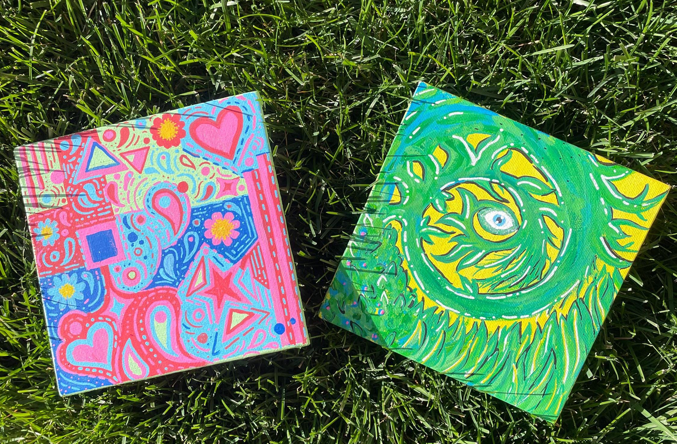 Vine's Vision Tiny Paintings, Original Artwork - Etsy