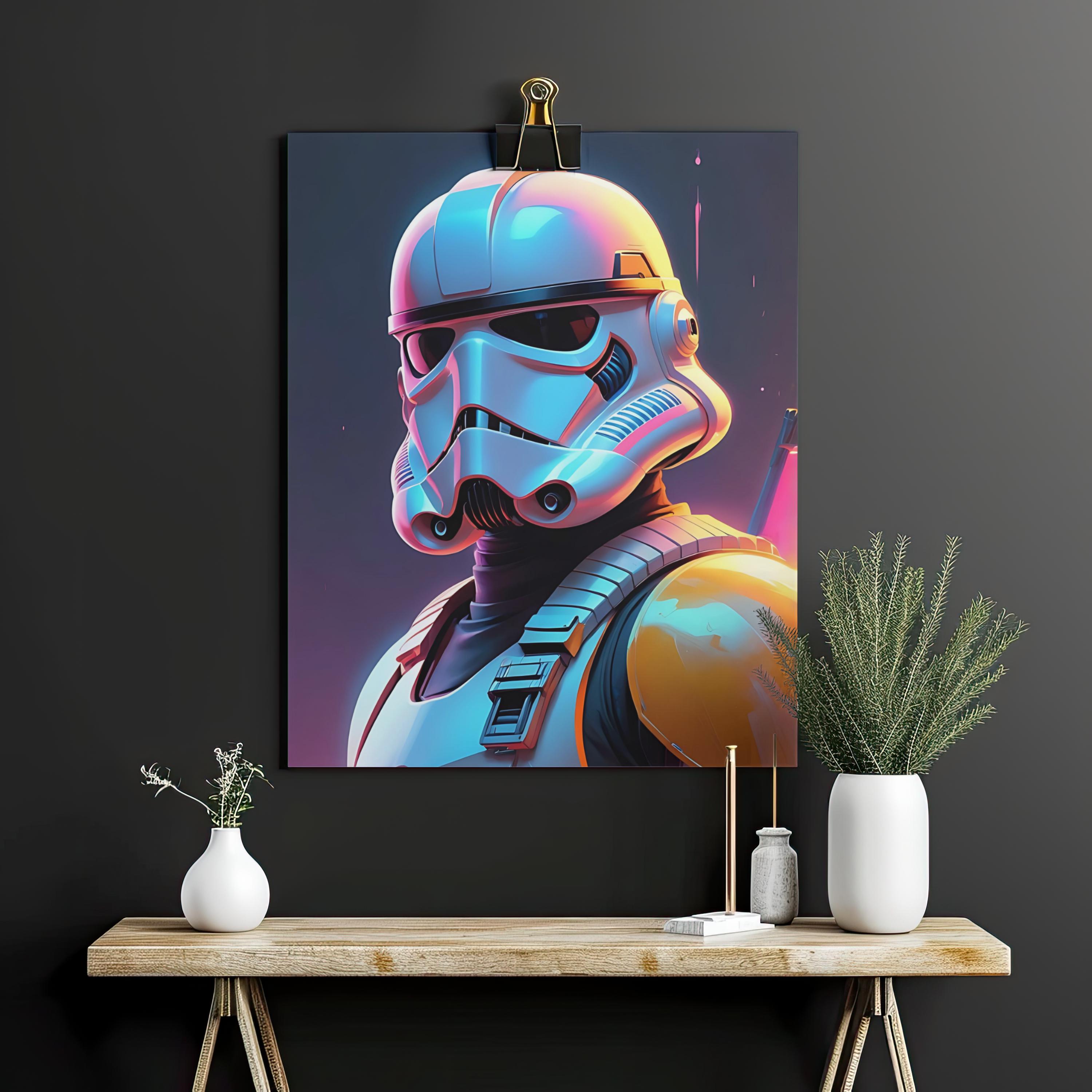 Star Wars Poster Prints 6 Iconic Characters - Ahsoka Anakin BB8 Chewbacca Obiwankenobi Rey ...