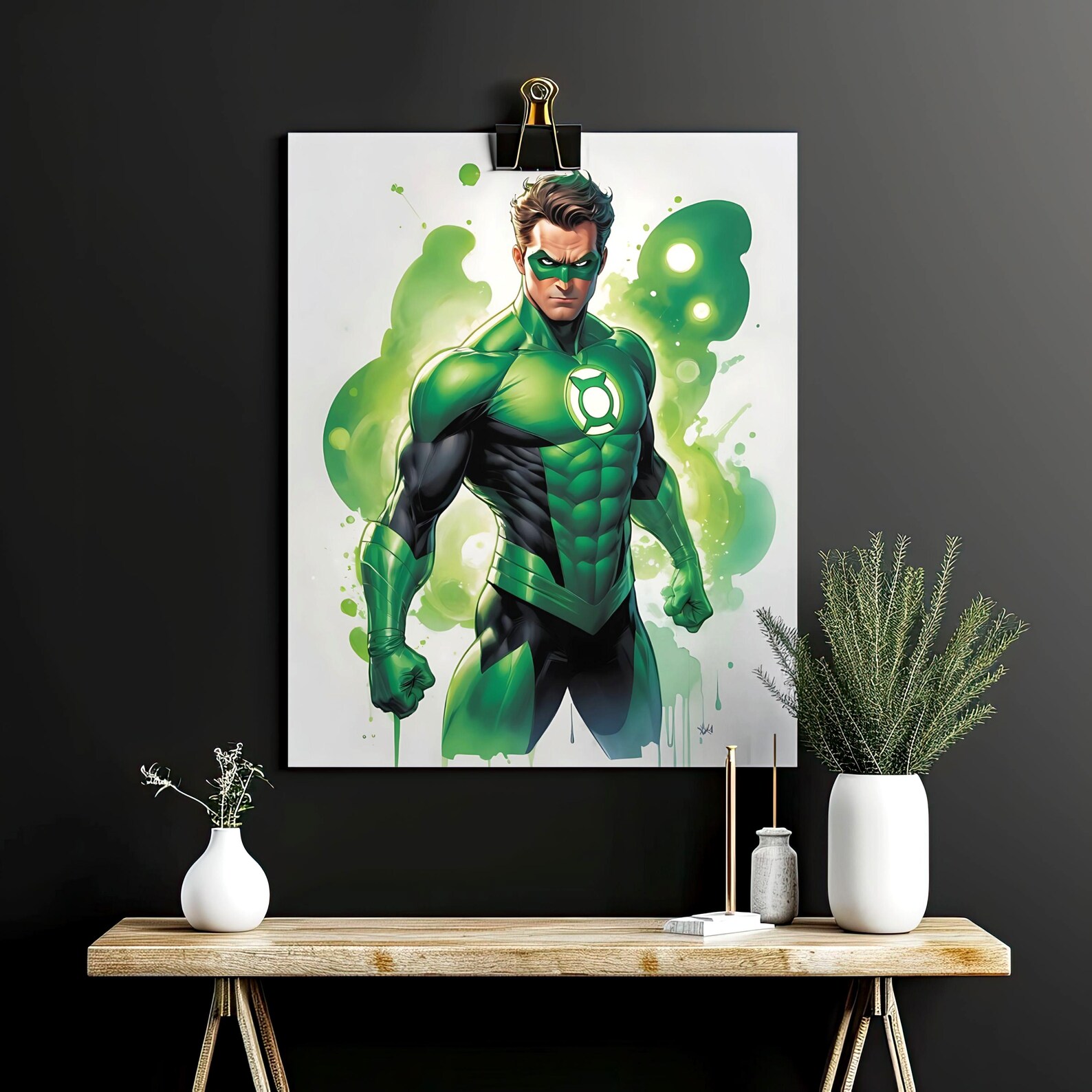 DC Superheroes Poster Prints 6 Iconic Characters DC Watercolor Gift ...