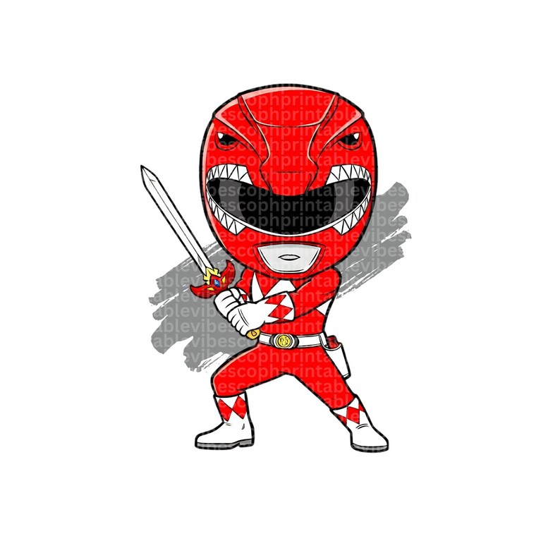 Power Rangers Chibi Clipart Bundle | Superhero Printable Poster, Cute ...