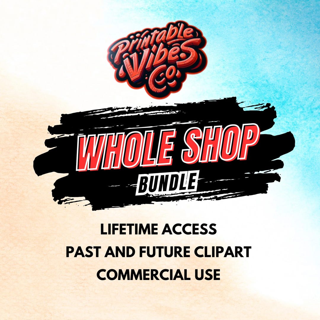 Whole Shop Clipart Bundle | Mega Bundle | Lifetime Shop Access ...