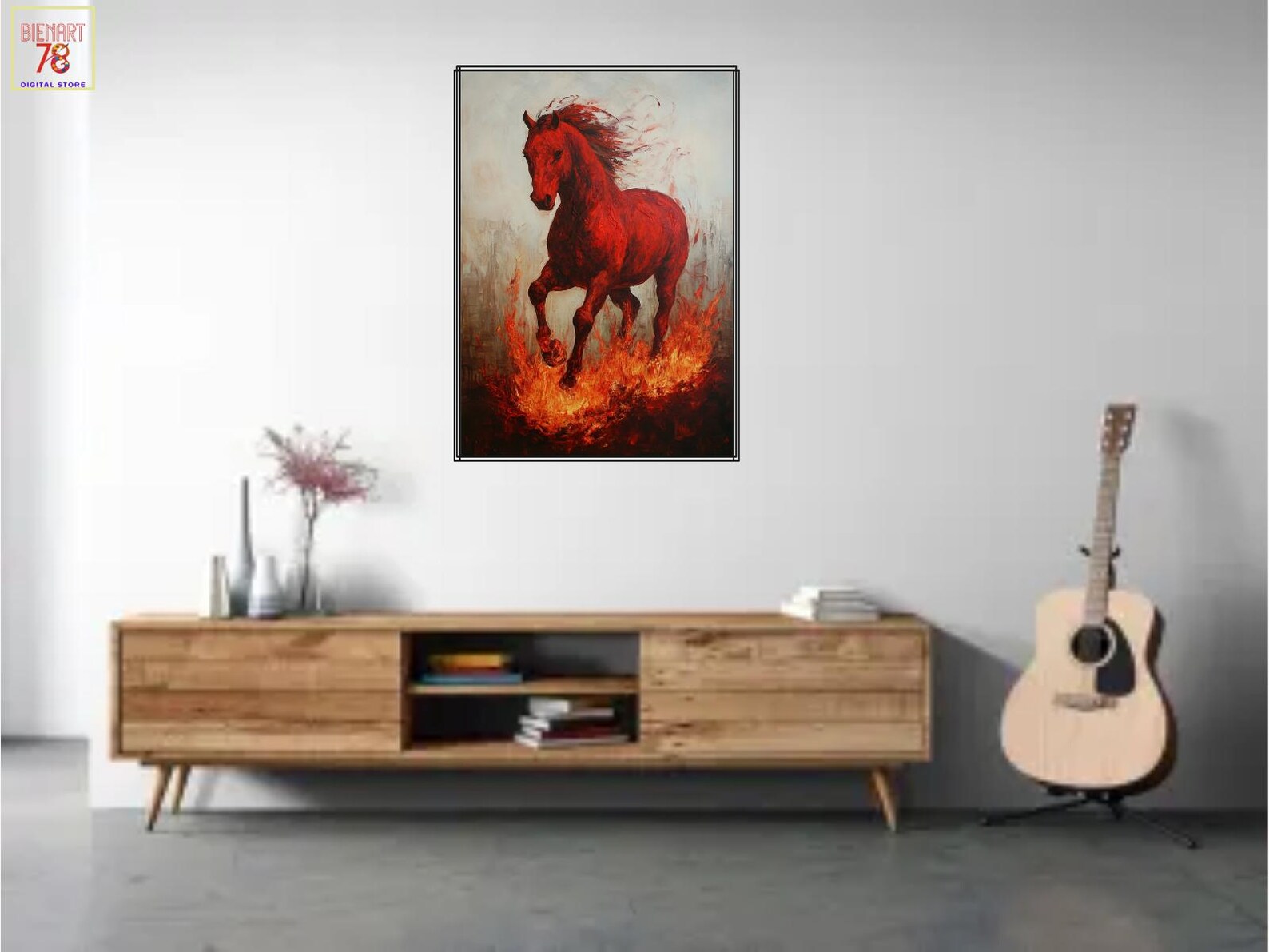 Fiery Spirit – the Red Horse of Strength and Passion - Etsy
