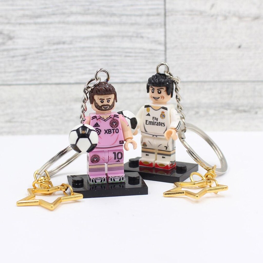 Custom Made Keychain - Forever Messi and Ronaldo for Soccer Football ...