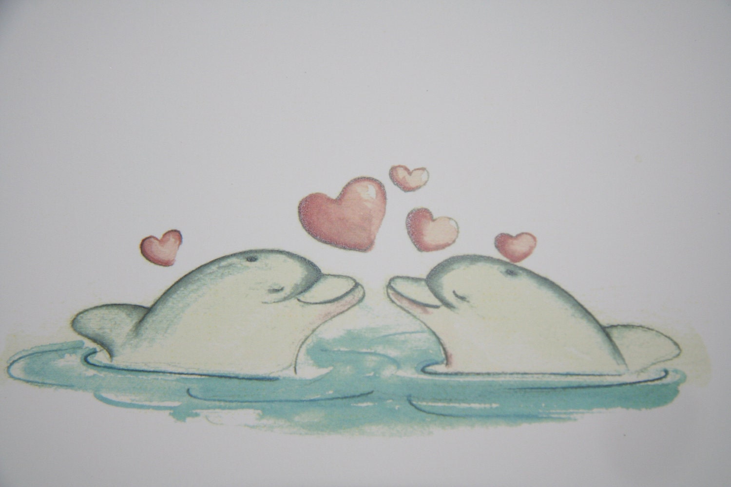 Dolphins Valentine Card - Be My Valentine - Etsy