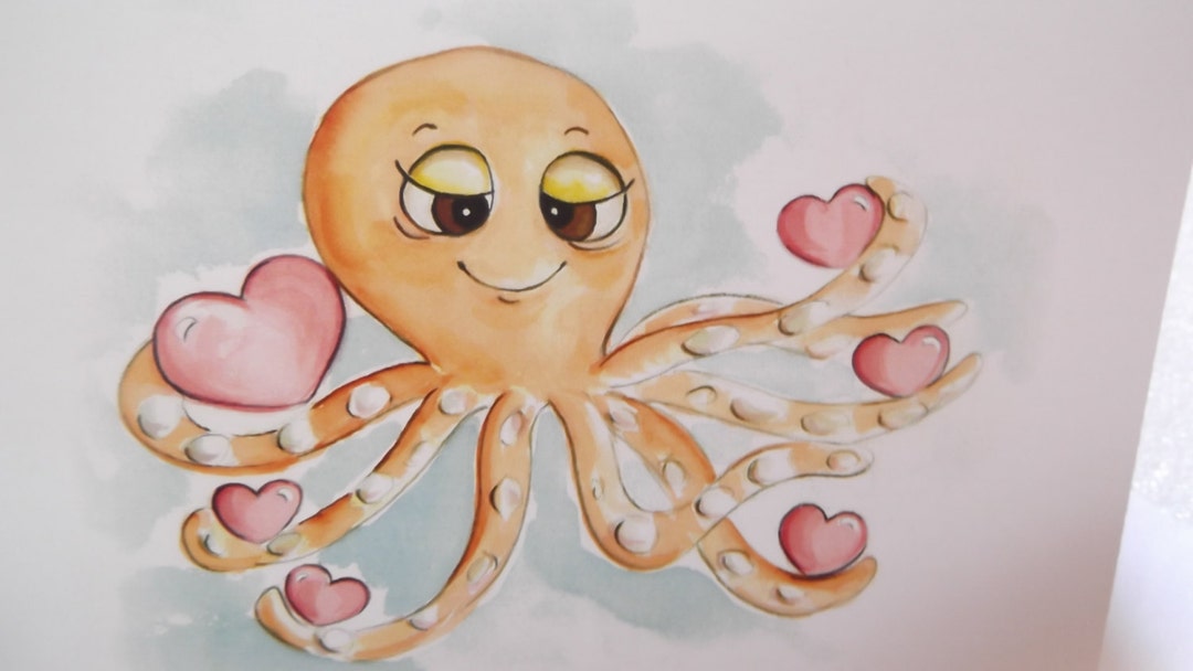 Octopus Valentine Card - Be My Valentine I Only Have Arms for You ...