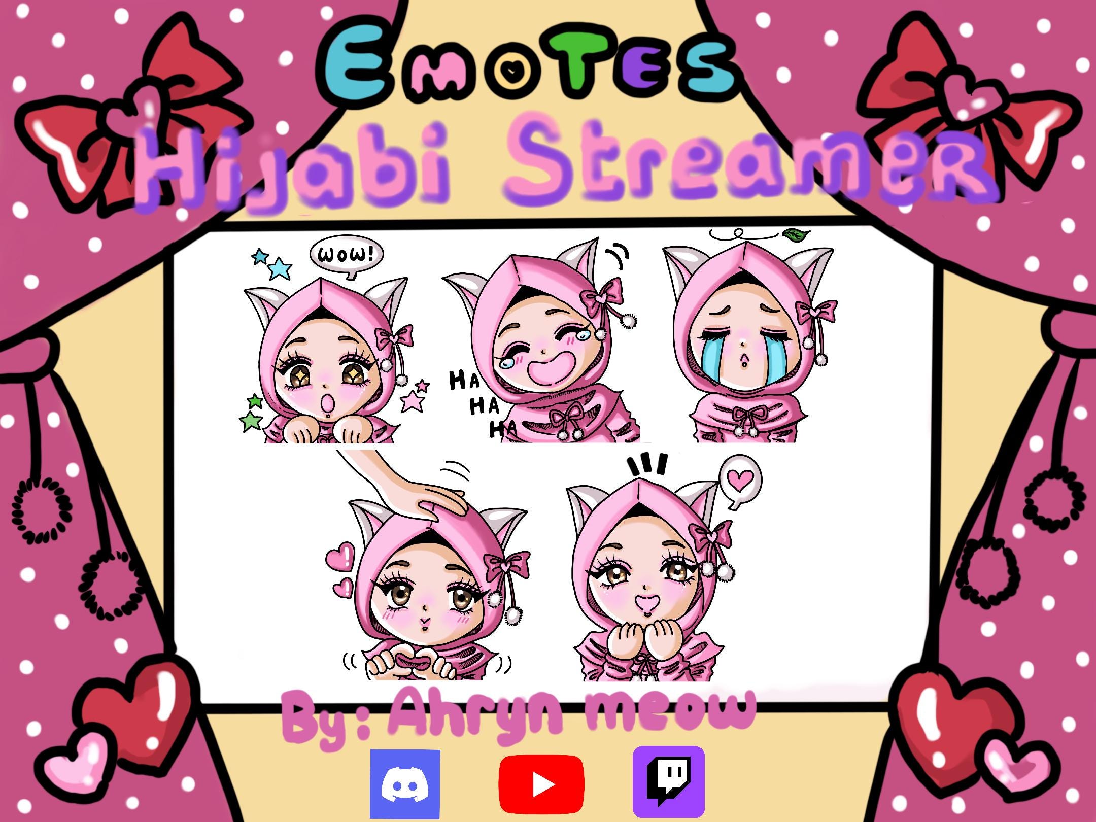Cute Hijabi Streamer - Etsy