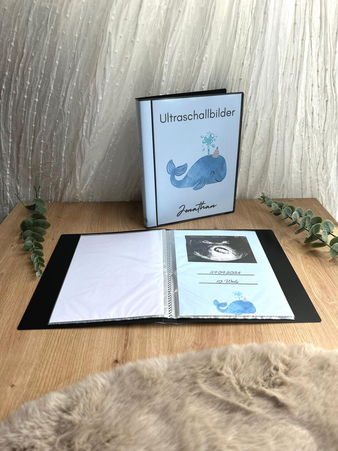 Ultrasound Image Folder/album for Ultrasound Images, Whale-shaped ...