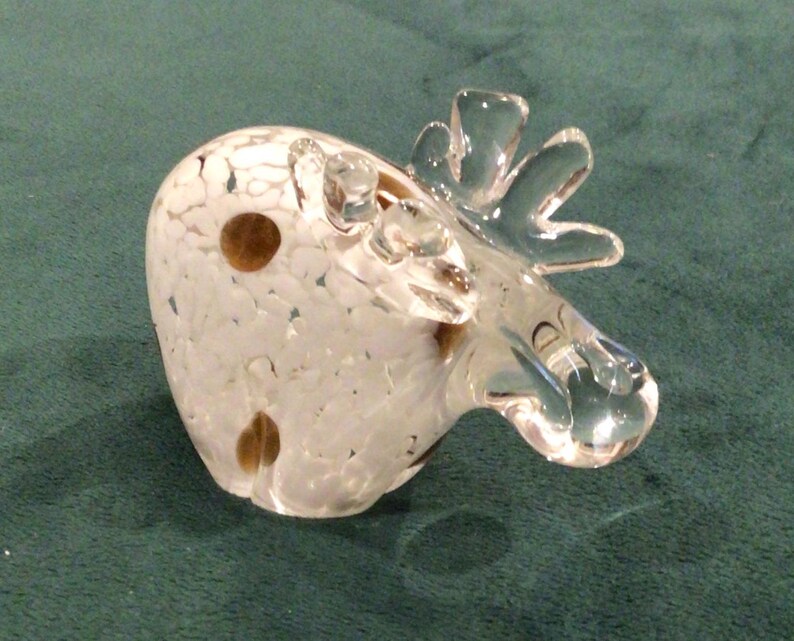Hand Pulled Glass Moose Figurine. Stands 3” Tall by 4 1/2” Long. - Etsy