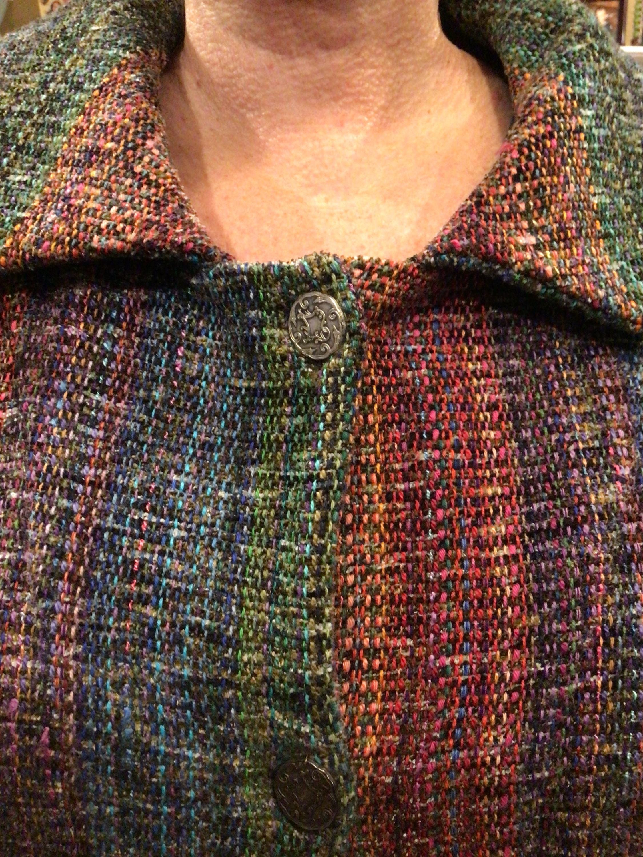Vintage Hand Woven Elizabeth Jenkins Coat From Taos, NM. Hand Loomed ...
