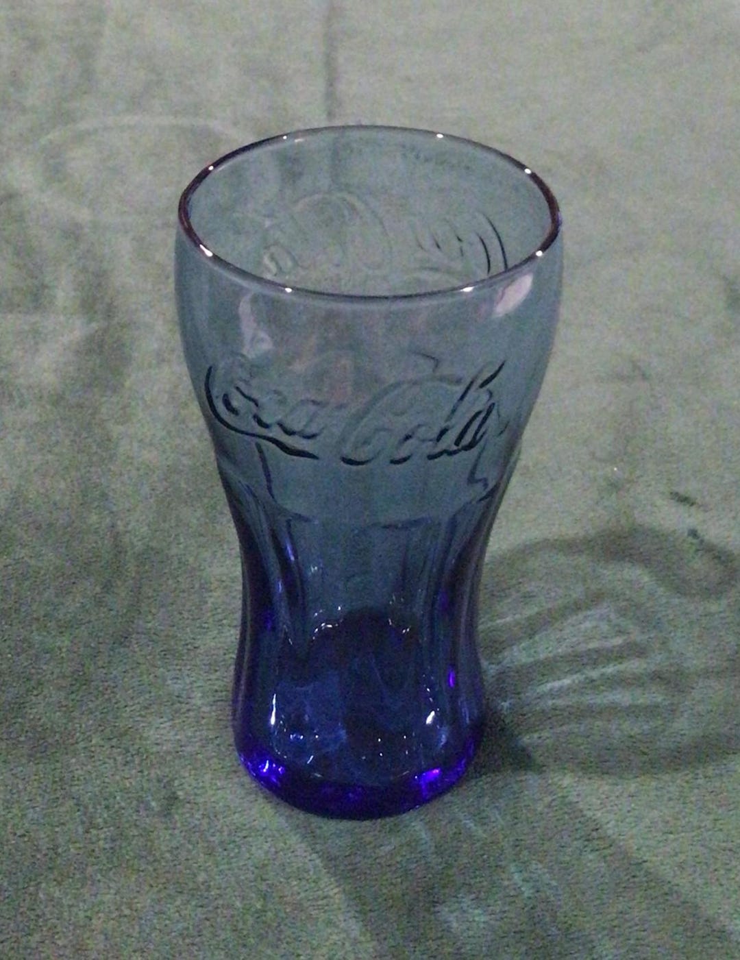 Vintage Cobalt Blue Coca-cola Glass. Glass Stands 6.25” With 3.25 ...