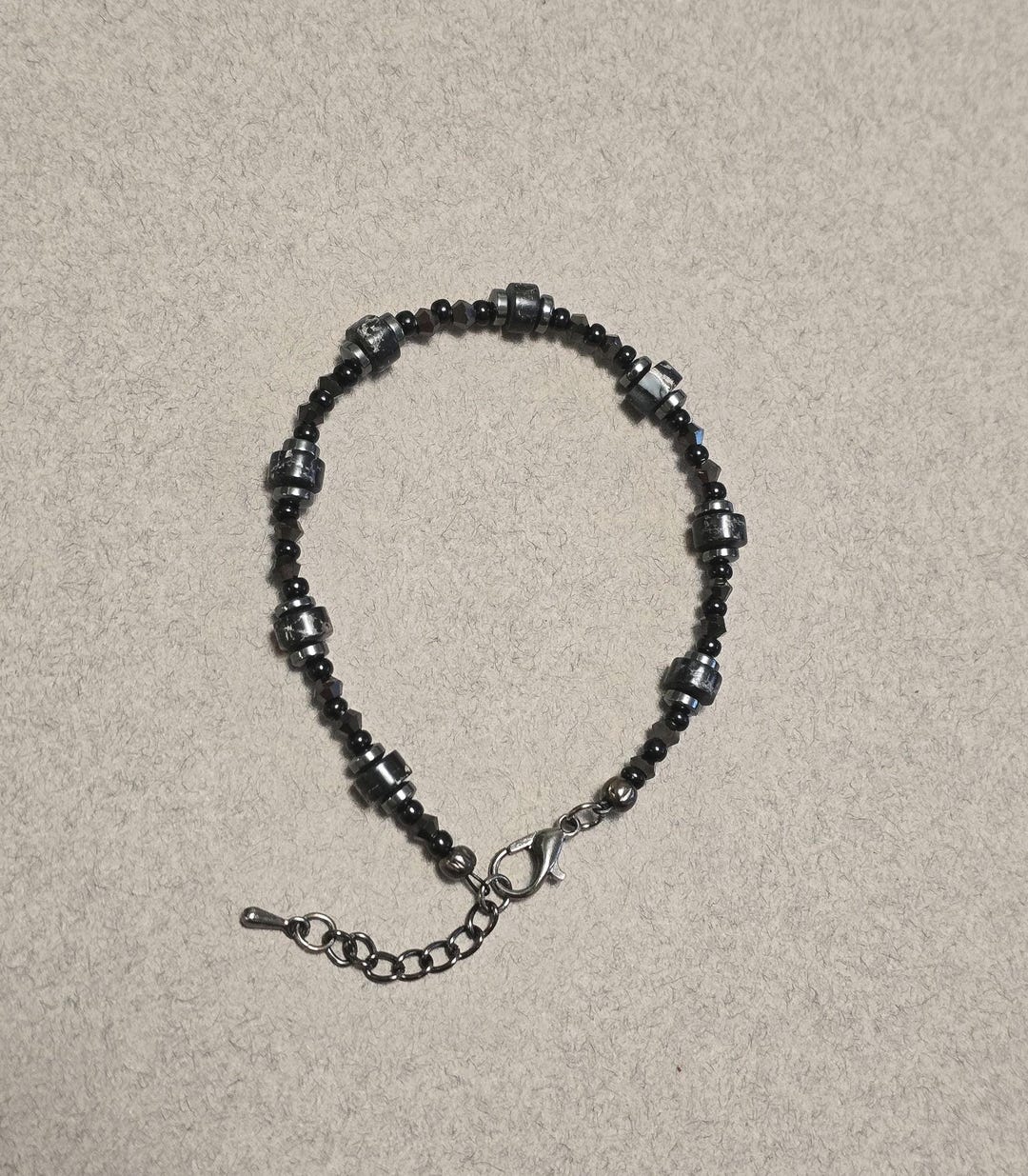 Black Imperial Jasper Bracelet Handmade Unique Gemstone Jewelry - Etsy