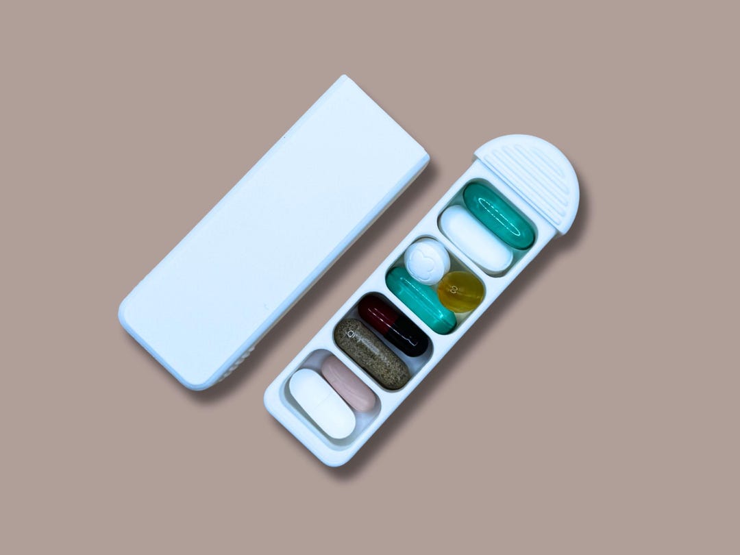 Compact Pill Box With 4 Compartments – Secure and Discreet Medicine ...
