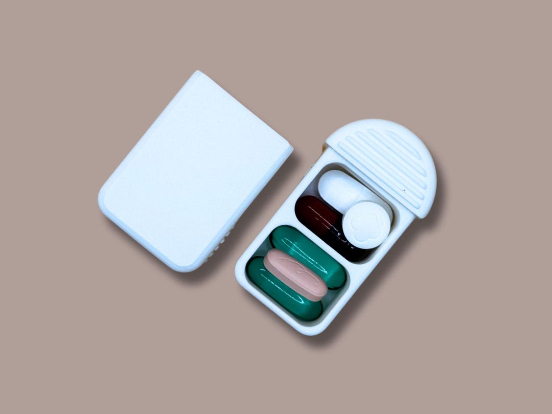 Compact Pill Box With 2 Compartments – Discreet, Practical, and Secure ...