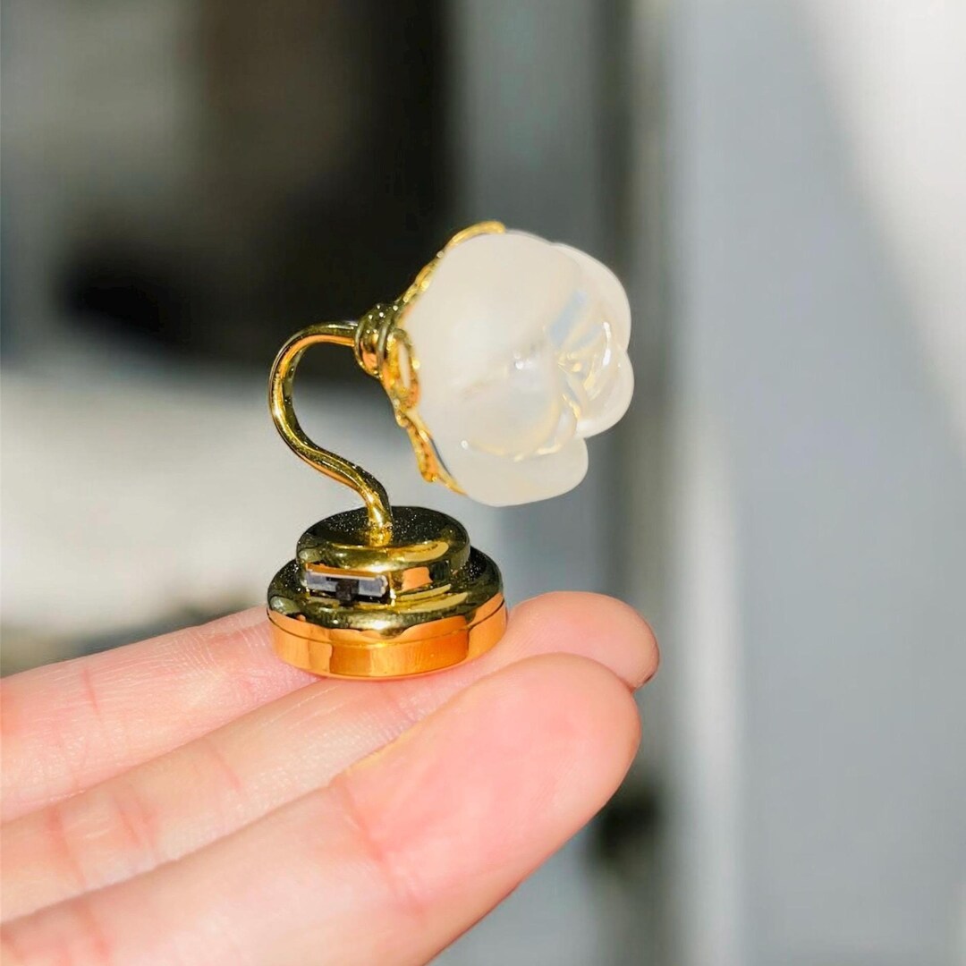 Miniature Flower LED Light – Dollhouse Table or Wall Lamp | Battery ...