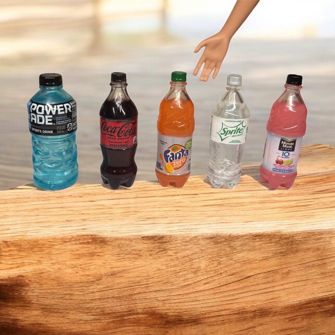 Mini Zuru Brands Drinks for Barbie Dolls | Realistic Miniature Drinks ...
