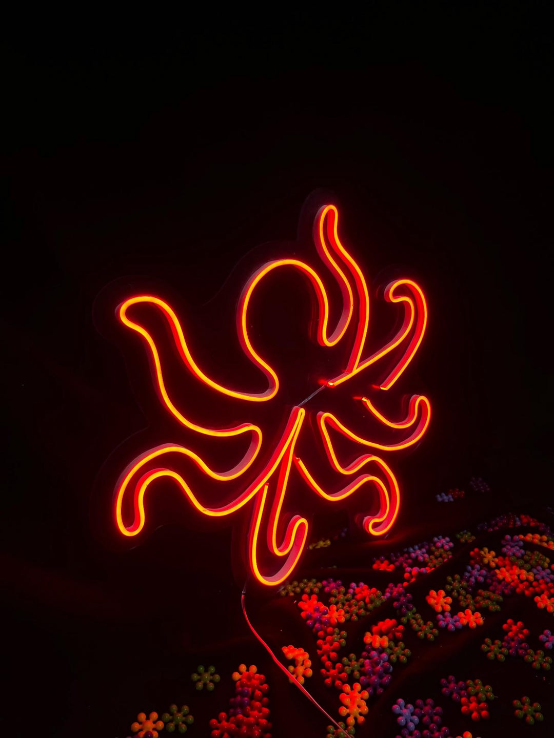 Octopus Neon Sign Custom Neon Sign Ocean Animal Led Light Bedroom Home ...