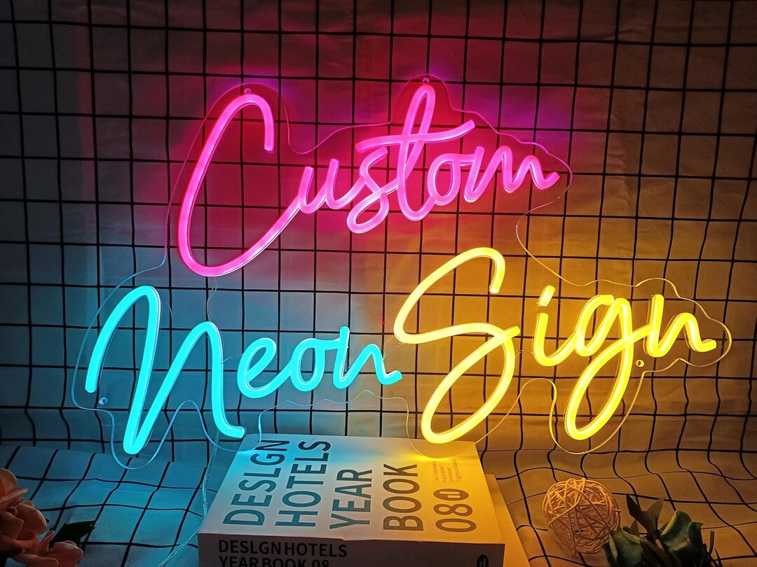 Custom Neon Sign Name Neon Signs Neon Sign Wedding Signs LED Neon Light ...