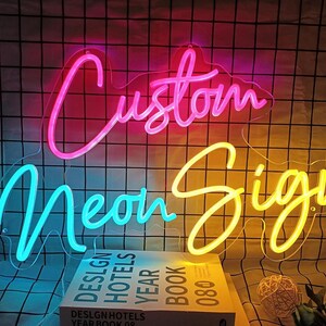 Custom Neon Sign Name Neon Signs Neon Sign Wedding Signs LED Neon Light ...
