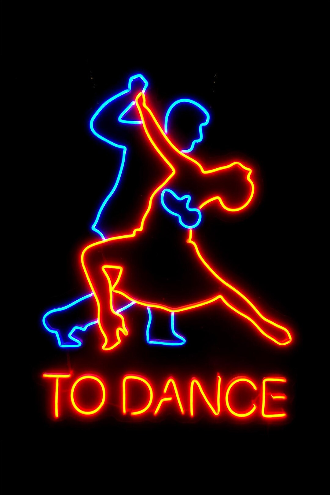 Dancers Neon Sign, Ballroom Dancing Neon Light, Dance Studio Led Light ...