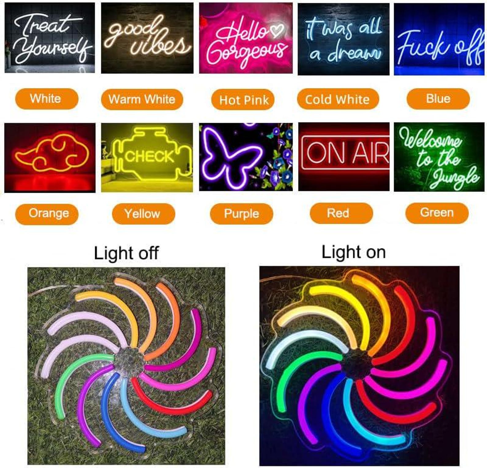 Custom Neon Sign Name Neon Signs Neon Sign Wedding Signs LED Neon Light ...