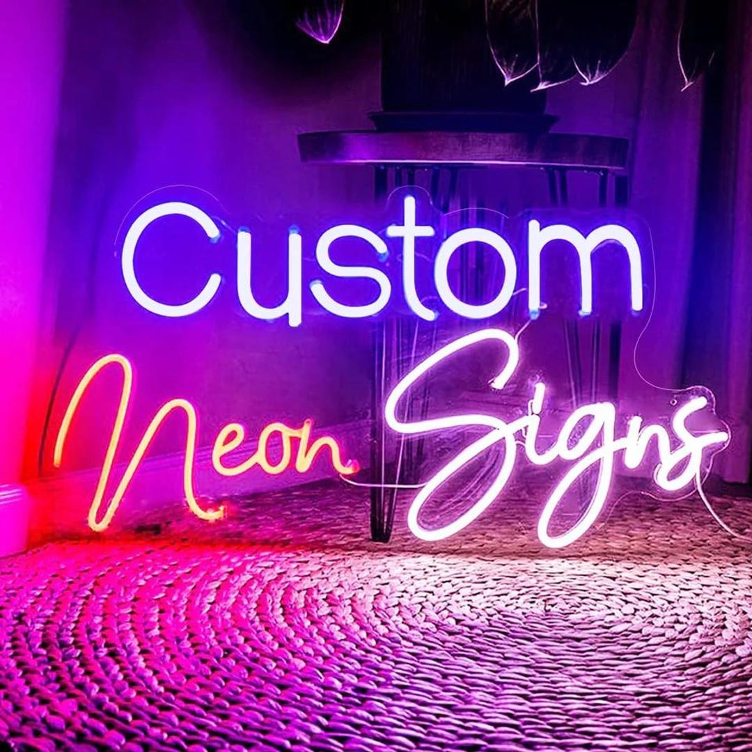 Custom Neon Sign Neon Sign Aesthetic Sign Name Neon Sign Light Neon ...