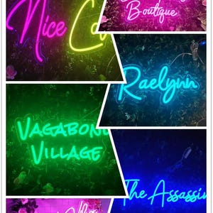 Custom Neon Sign Name Neon Signs Neon Sign Wedding Signs LED Neon Light ...