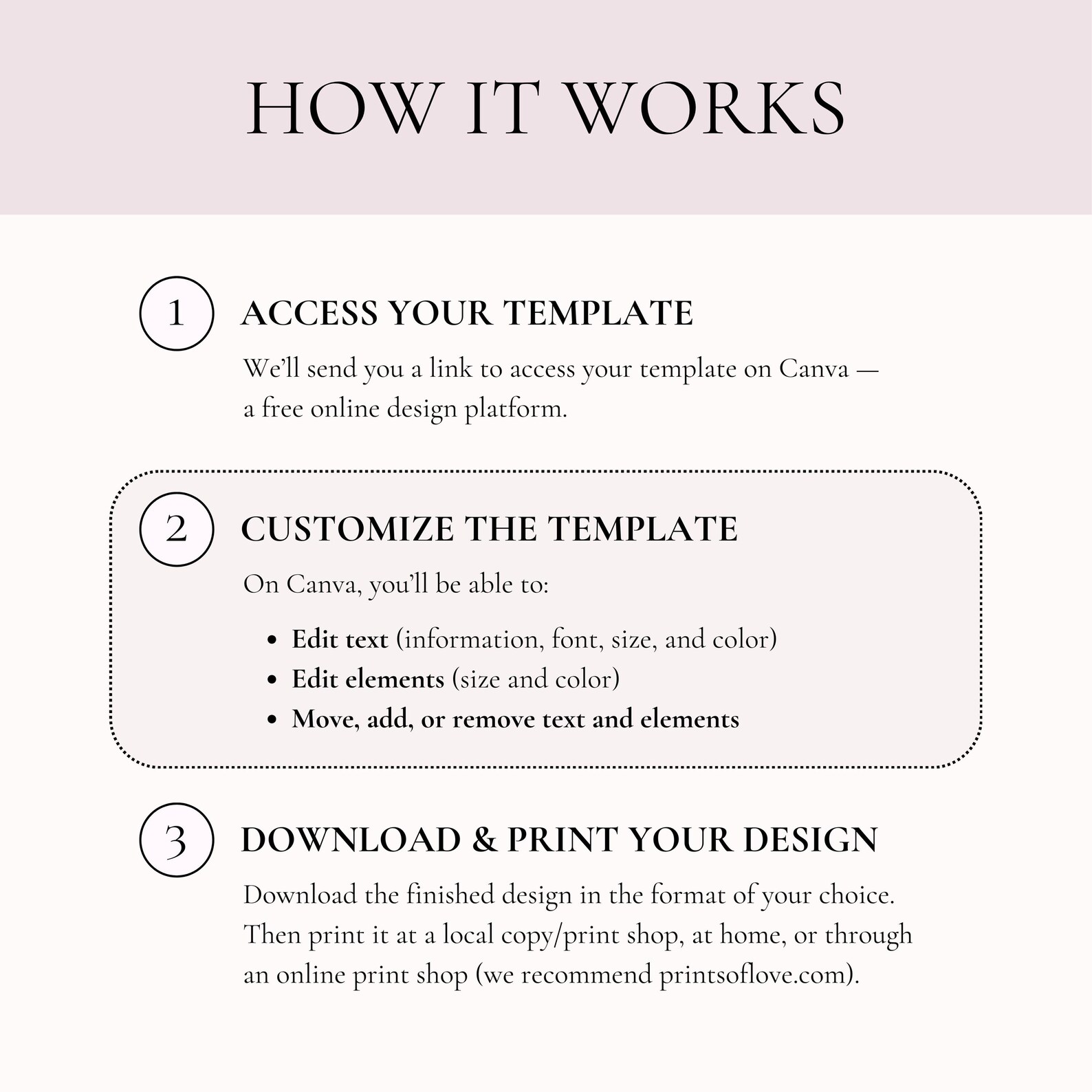 Elegant Wedding Details Card Template [ 5x3.5 Insert Card / Enclosure ...