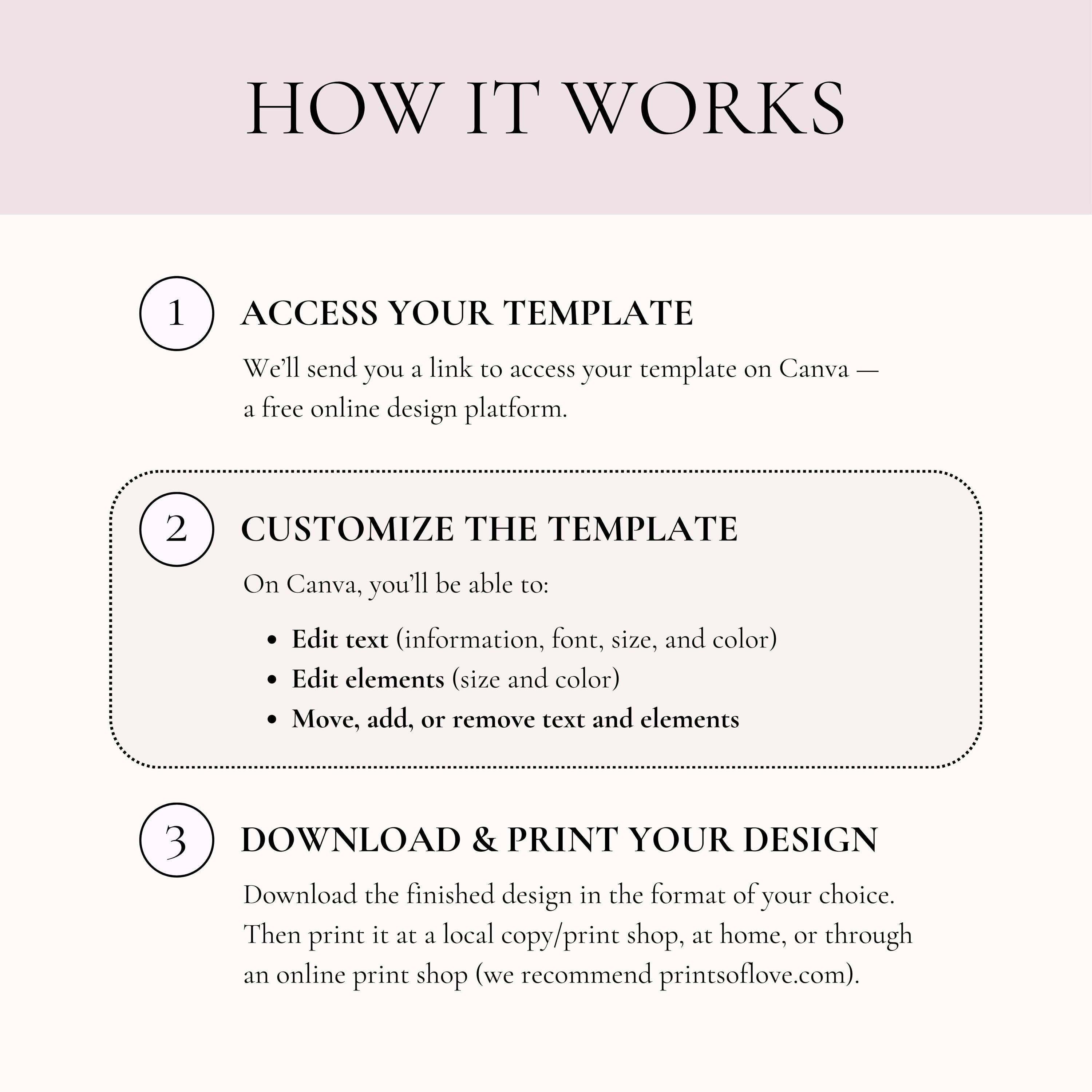 Elegant Wedding Welcome Party Invite Template [ 5x3.5 Enclosure Card ...