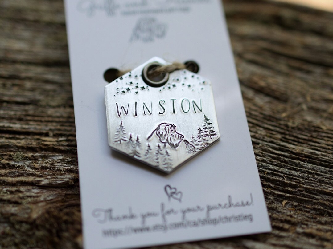 Wirehaired Pointing Griffon Keychain Keytag Personalized - Etsy