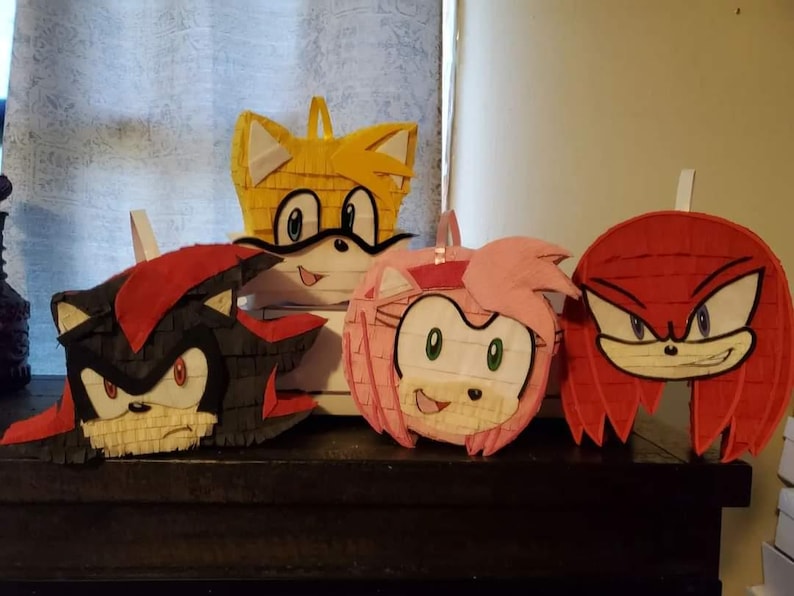 Sonic Characters Piñatas - Etsy