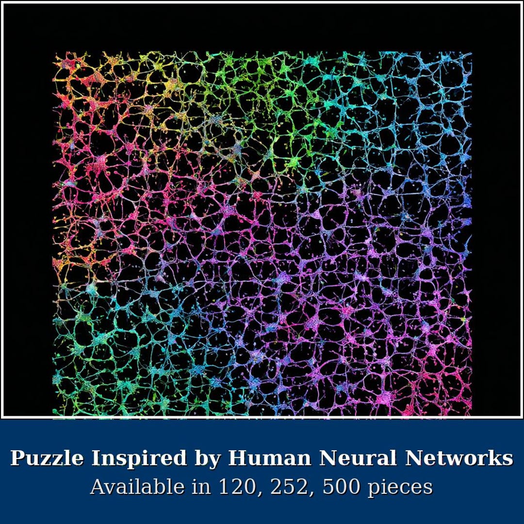 Neuron Puzzle Connected Brain-inspired Art Jigsaw Gift for Science ...