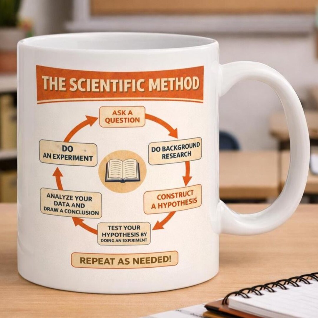 Scientific Method Mug Science Teacher Gift Biology Chemistry Coffee Mug ...