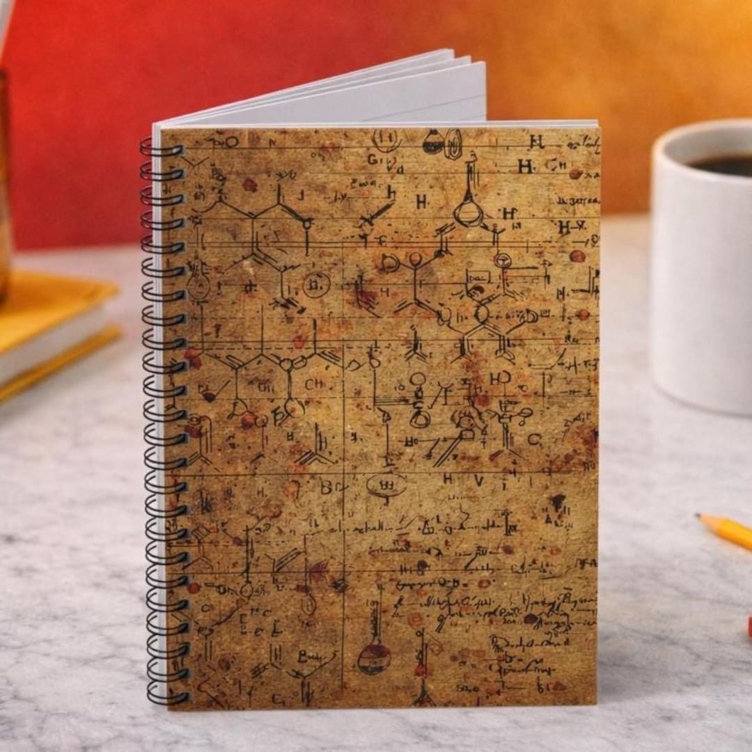 Chemistry Cover Notebook Science Lab Vintage Student Journal Gift for ...