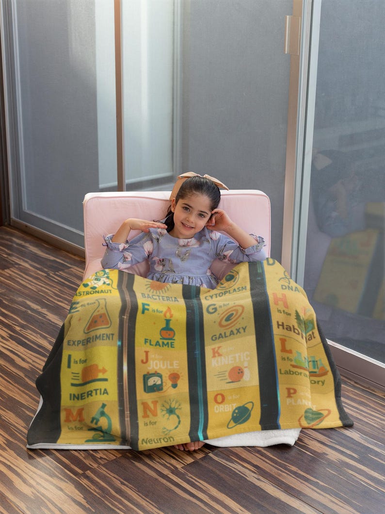 Science Alphabet Blanket for Kids A to Z STEM Learning Gift Biology ...