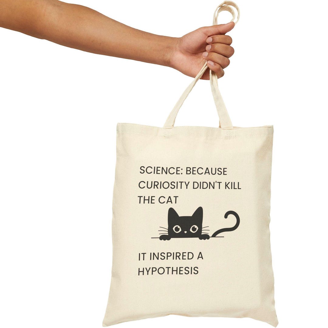 Science Quote Tote Bag With Funny Science Saying for Smart Science ...