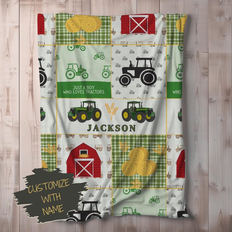 Tractor Blanket - Etsy