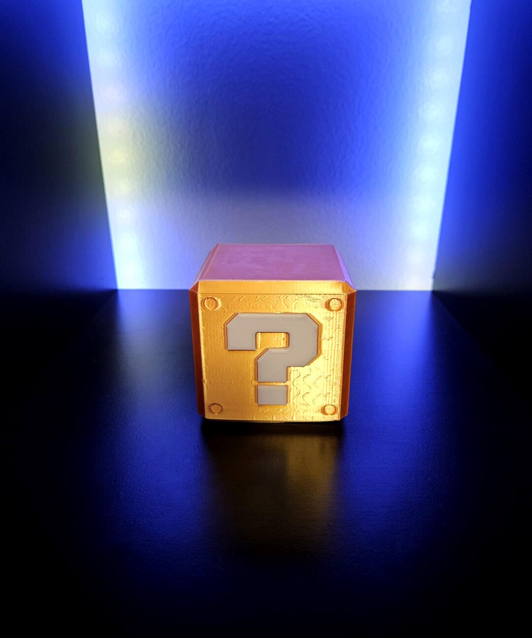 Golden Question Block 3d-printed Mario-inspired Power-up Brick Gamer ...