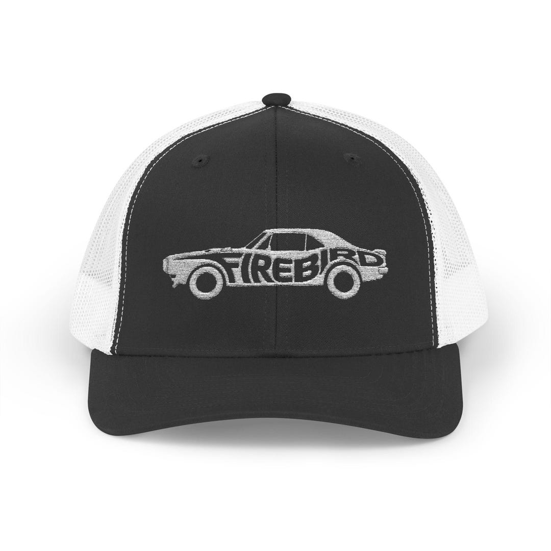 Pontiac Firebird Calligram Trucker Cap | Vintage Car Logo Snapback - Etsy