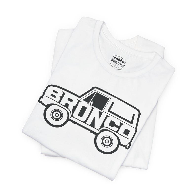 1966 Ford Bronco Calligram T-shirt | Vintage Car Typography Design - Etsy