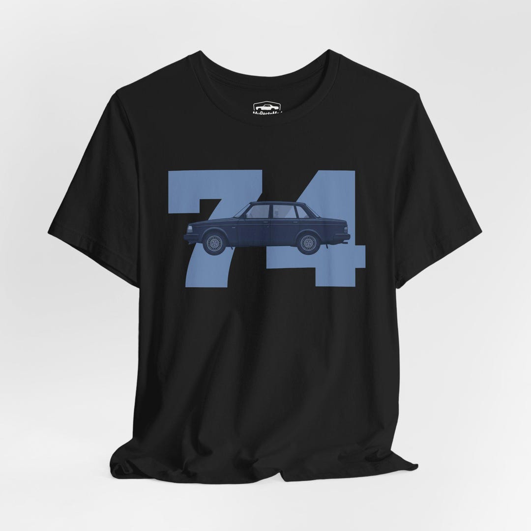 1974 Volvo 240 DL Dark Blue T-shirt | Classic Vintage Car Tee - Etsy