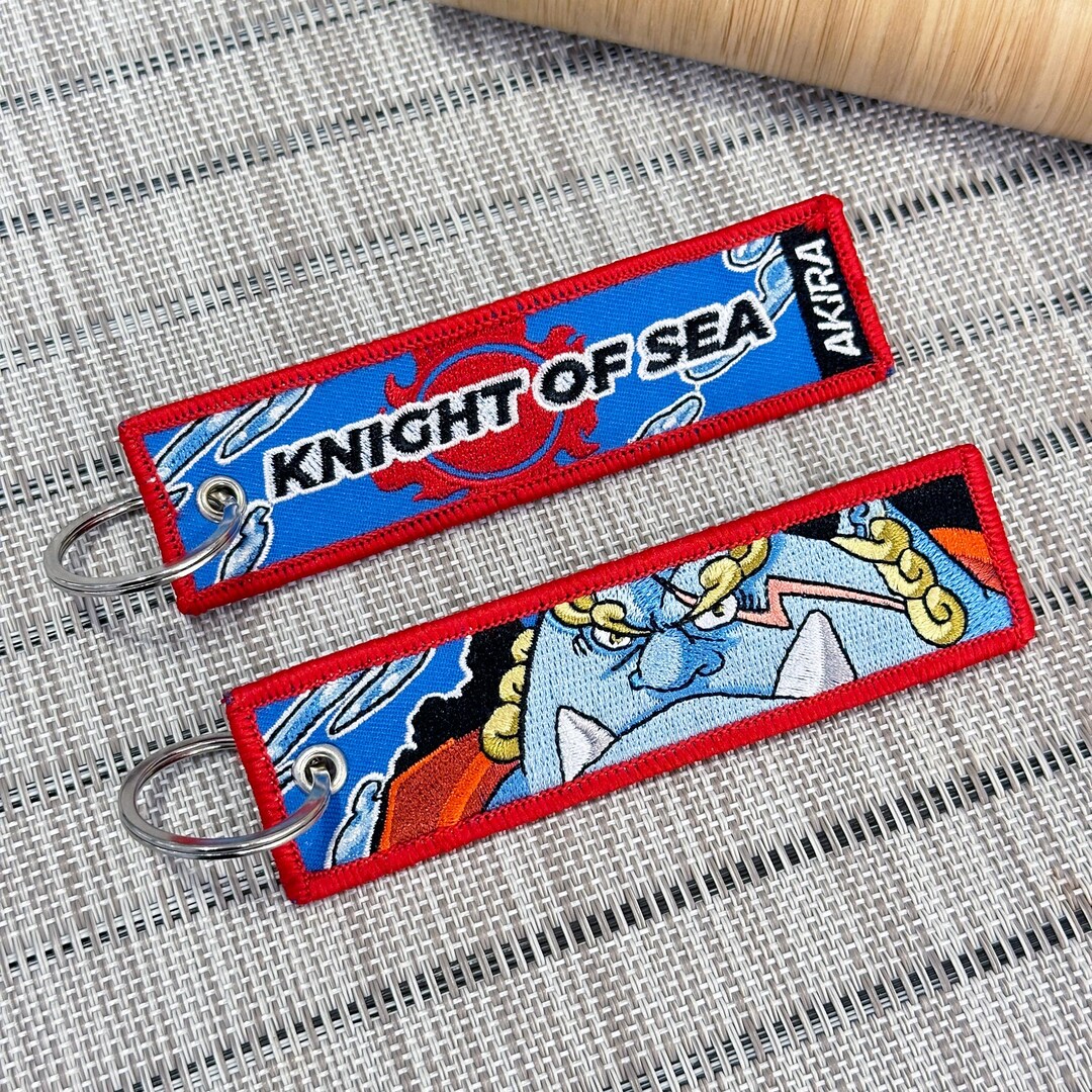 Anime Embroidery Key Tag / Car Motorcycle Keychain / Japanese Accesory ...